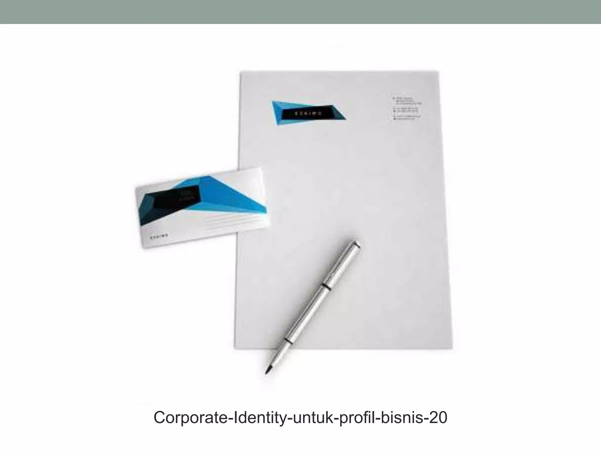 13 contoh corporate identity perusahaan | PPTX