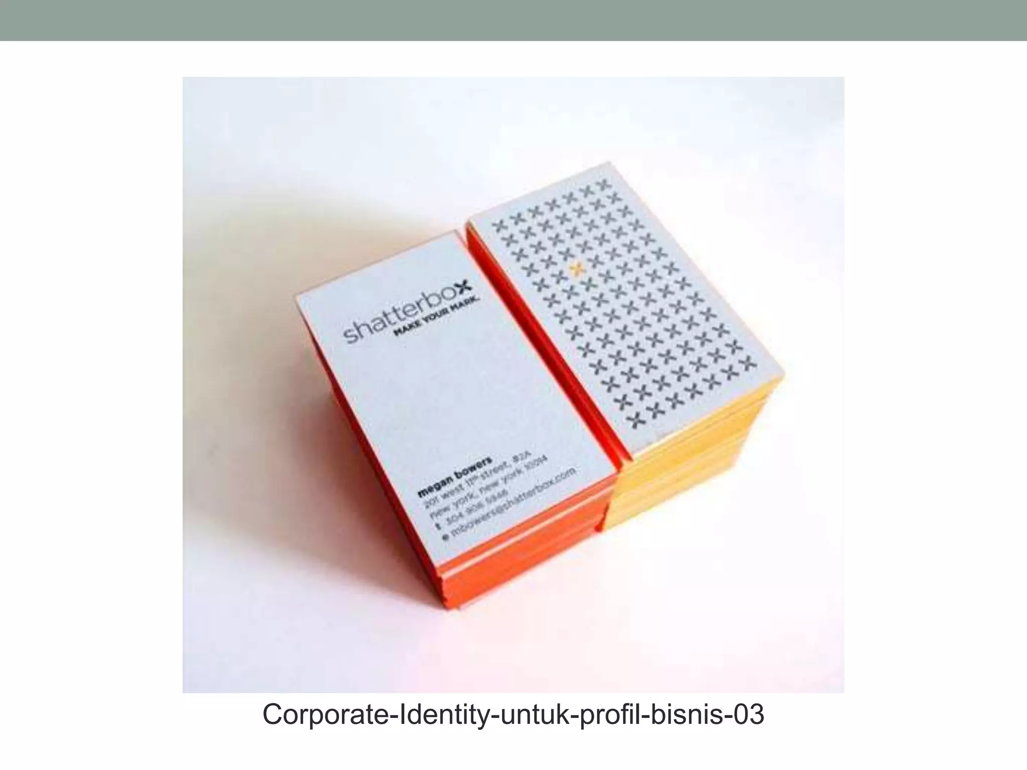 13 contoh corporate identity perusahaan | PPTX