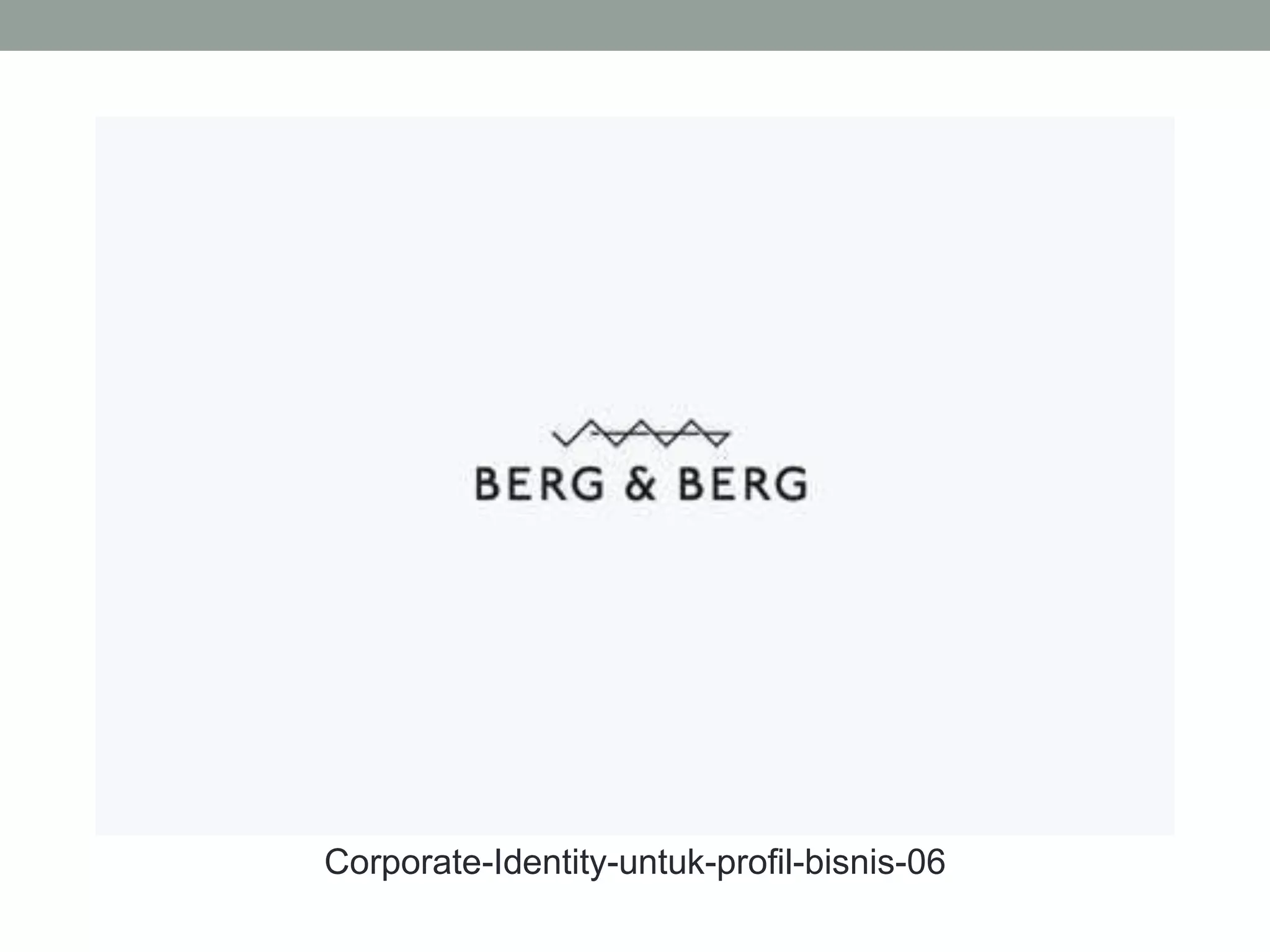 13 contoh corporate identity perusahaan | PPTX