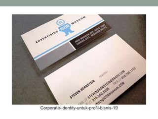 13 contoh corporate identity perusahaan | PPTX