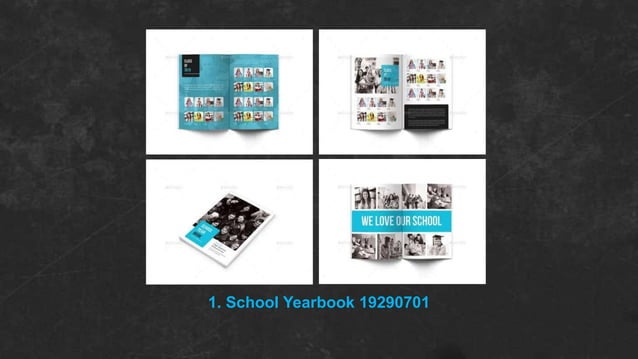13 contoh desain album kenangan school yearbook templates | PPTX