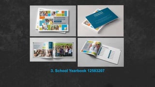13 contoh desain album kenangan school yearbook templates | PPTX