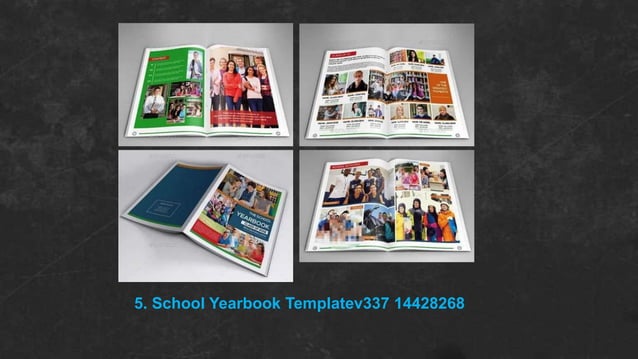 13 contoh desain album kenangan school yearbook templates | PPTX