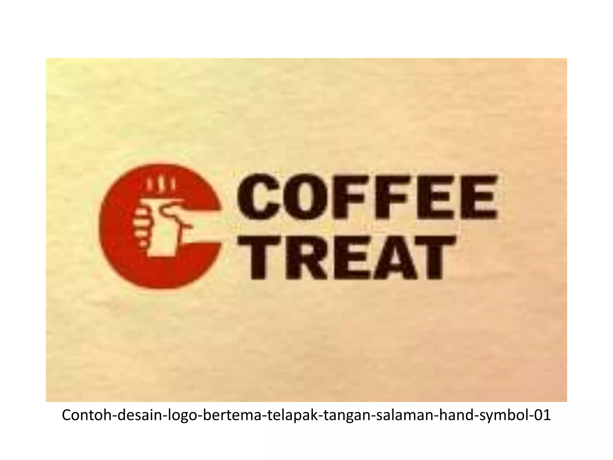 13 contoh desain logo dengan tema telapak tangan | PPTX