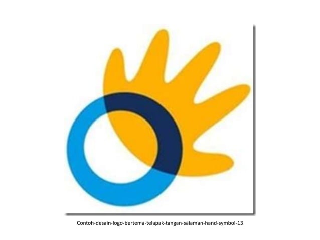 13 contoh desain logo dengan tema telapak tangan | PPTX