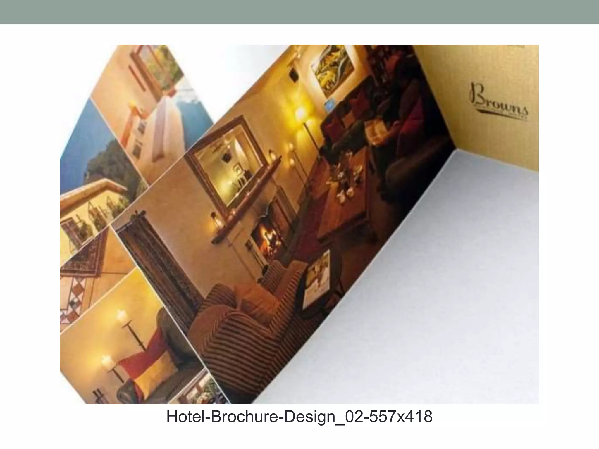 13 contoh ide dan desain brosur hotel | PPT