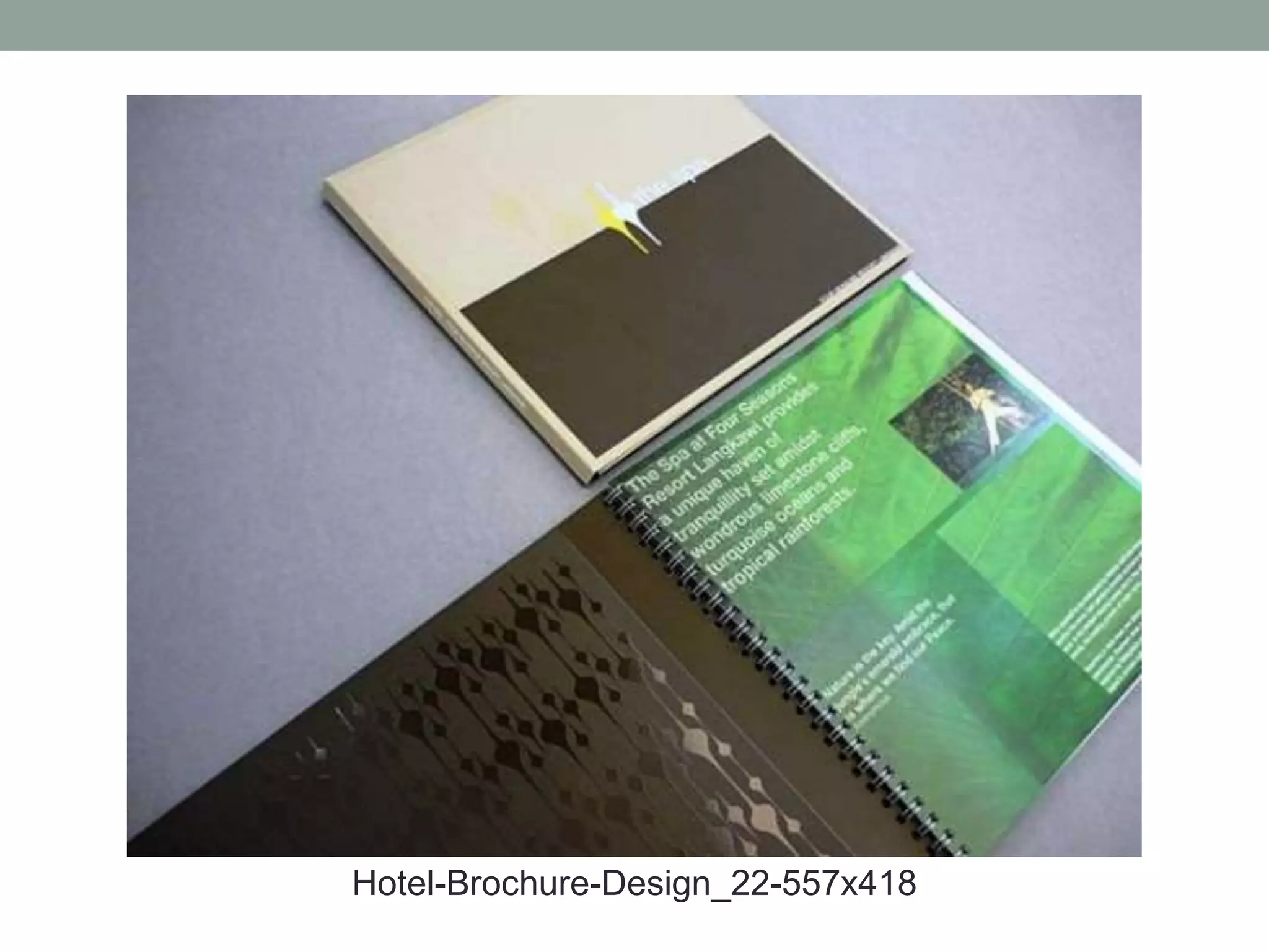 13 contoh ide dan desain brosur hotel | PPTX