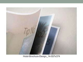 13 contoh ide dan desain brosur hotel | PPTX