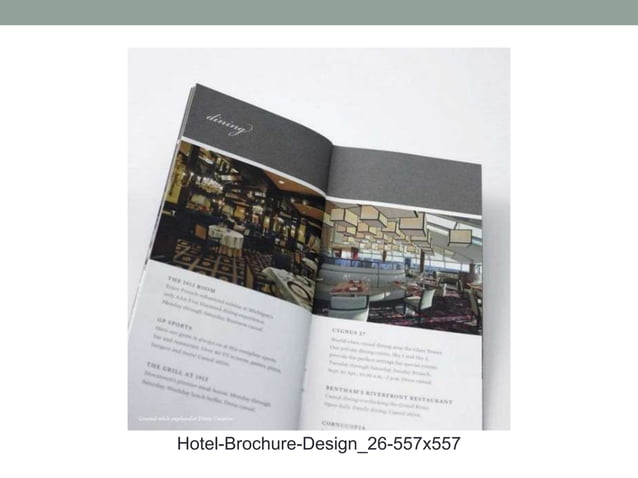 13 contoh ide dan desain brosur hotel | PPT