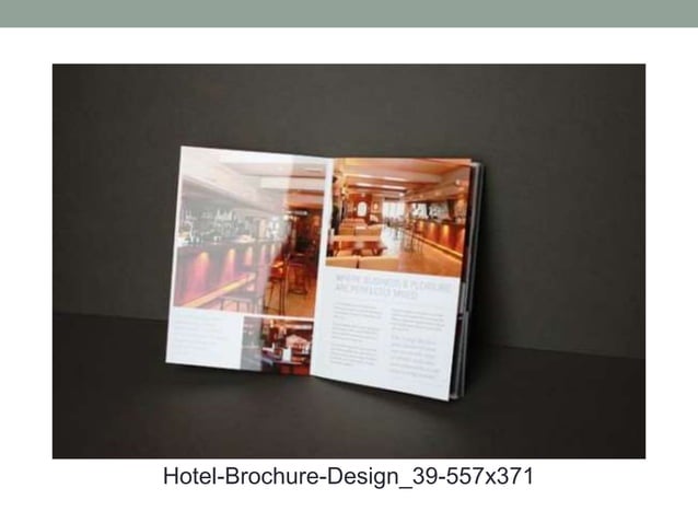 13 contoh ide dan desain brosur hotel | PPT