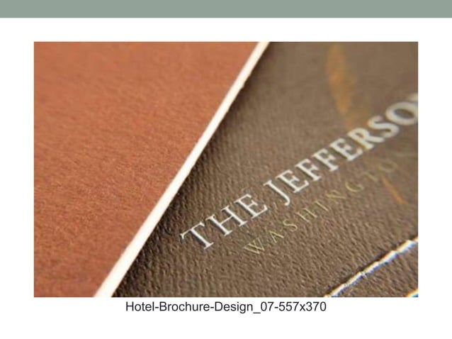 13 contoh ide dan desain brosur hotel | PPT