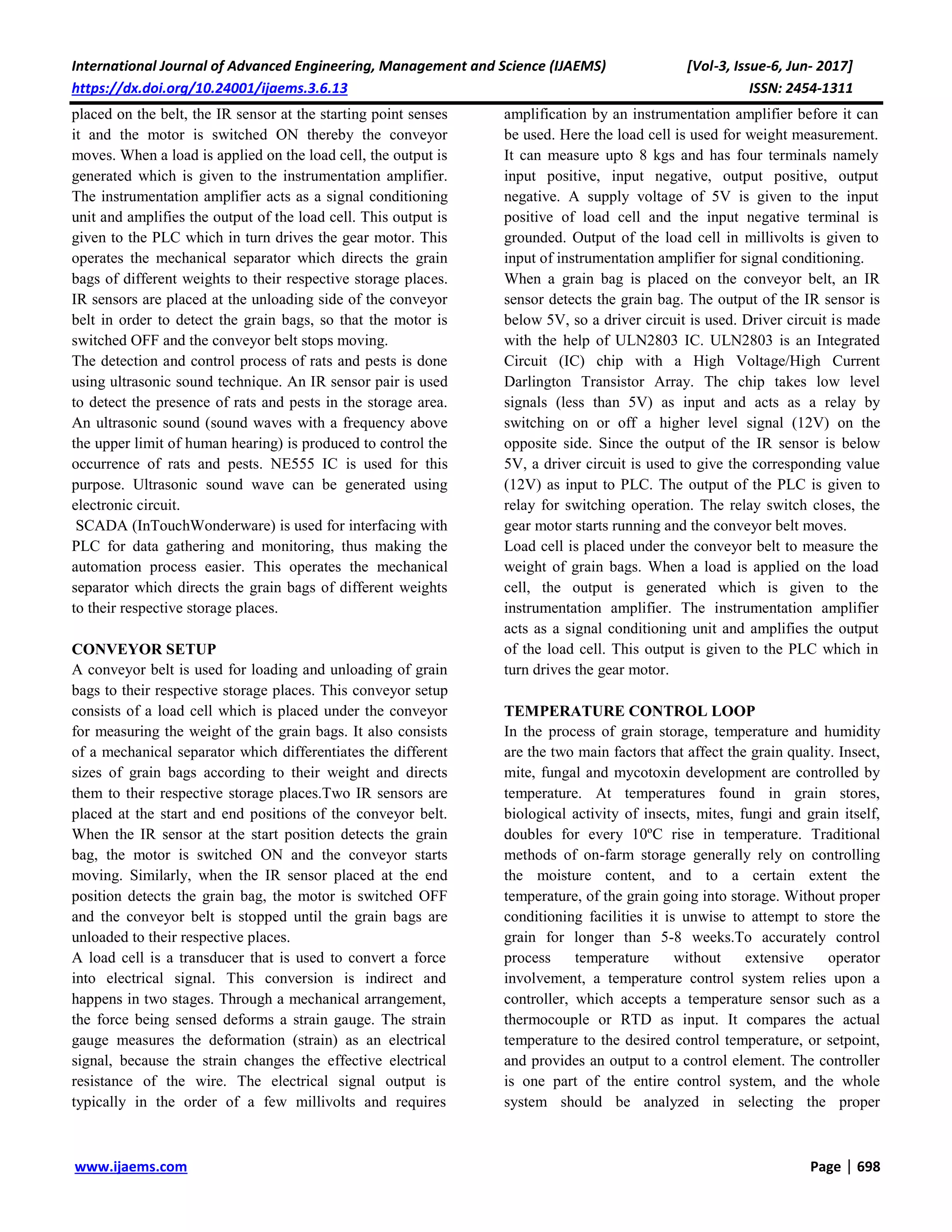Controlling of PLC for Grain Storage Systems Using SCADA | PDF