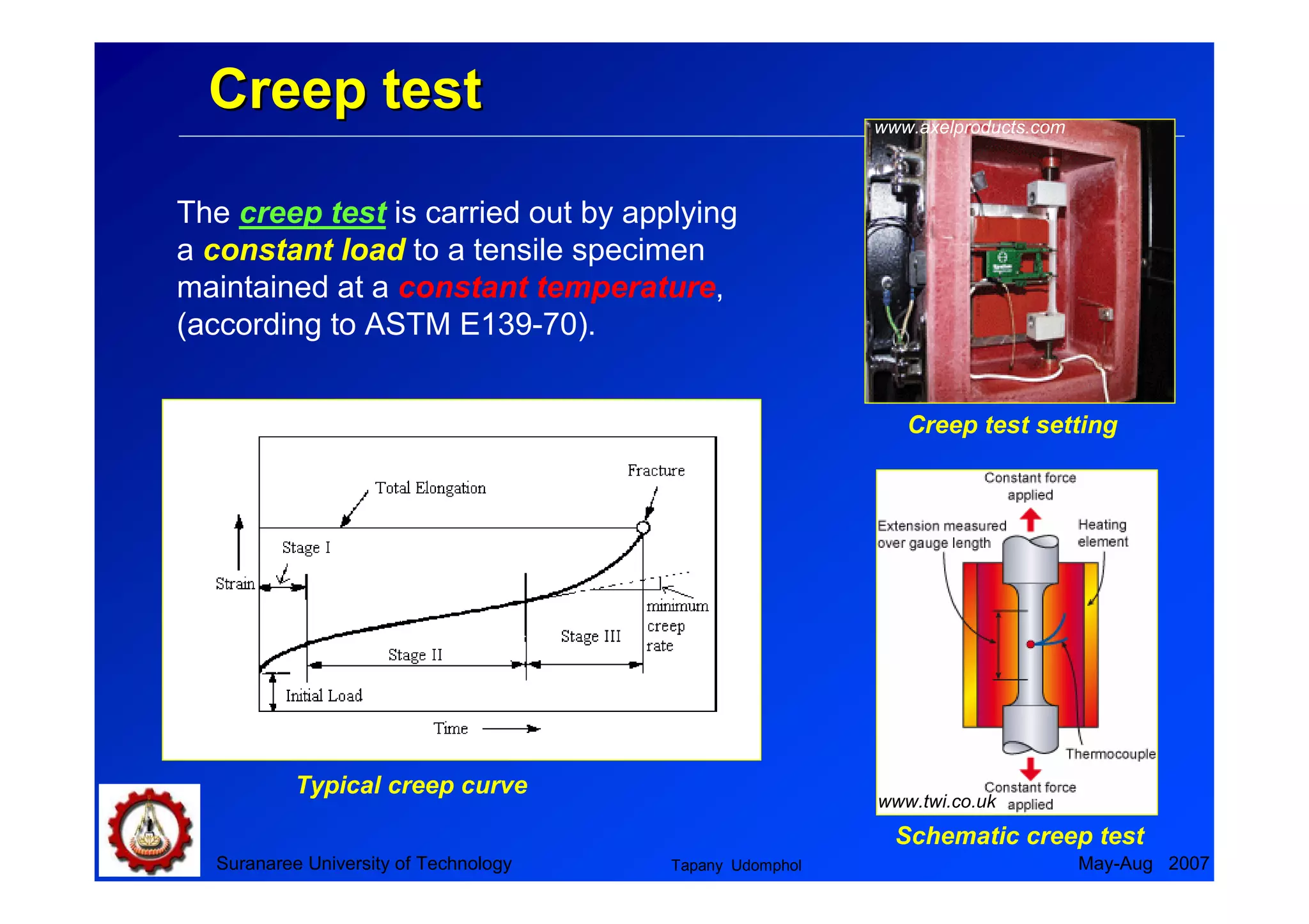 Fracture Mechanics & Failure Analysis: creep and stress rupture | PDF