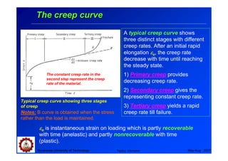 Fracture Mechanics & Failure Analysis: creep and stress rupture | PDF