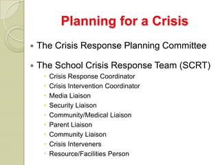 13 crisis in schools | PPTX