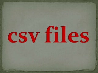 13 CSV file.pptx