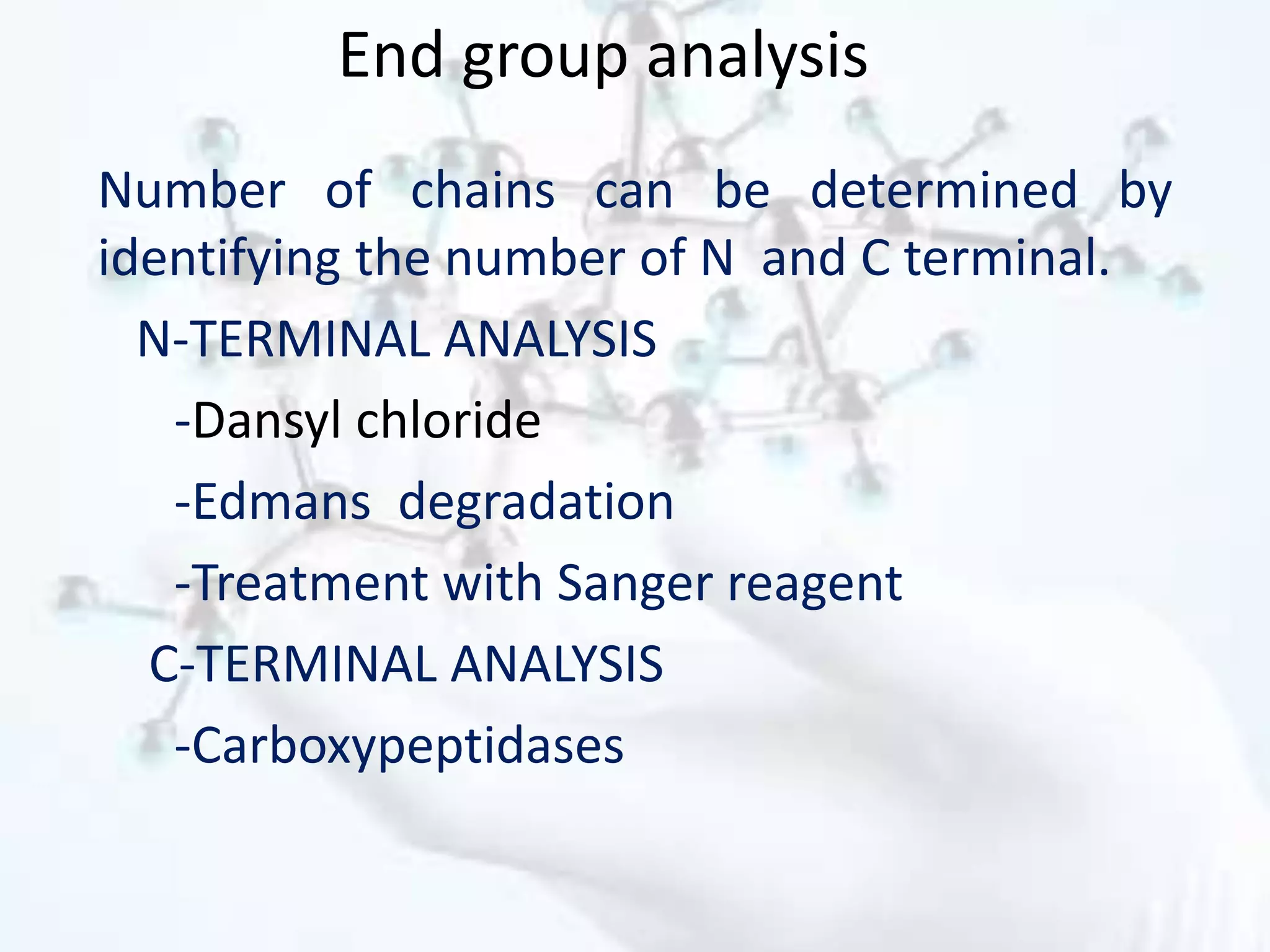 PROTEIN CHEMISTRY Polypeptide backbone, covalent and non covalent ...