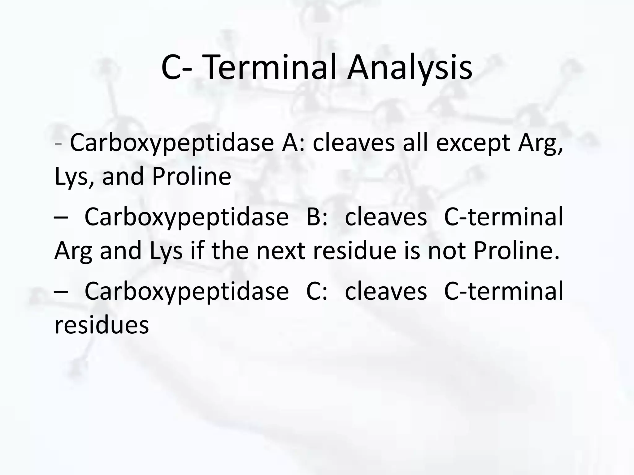 PROTEIN CHEMISTRY Polypeptide backbone, covalent and non covalent ...