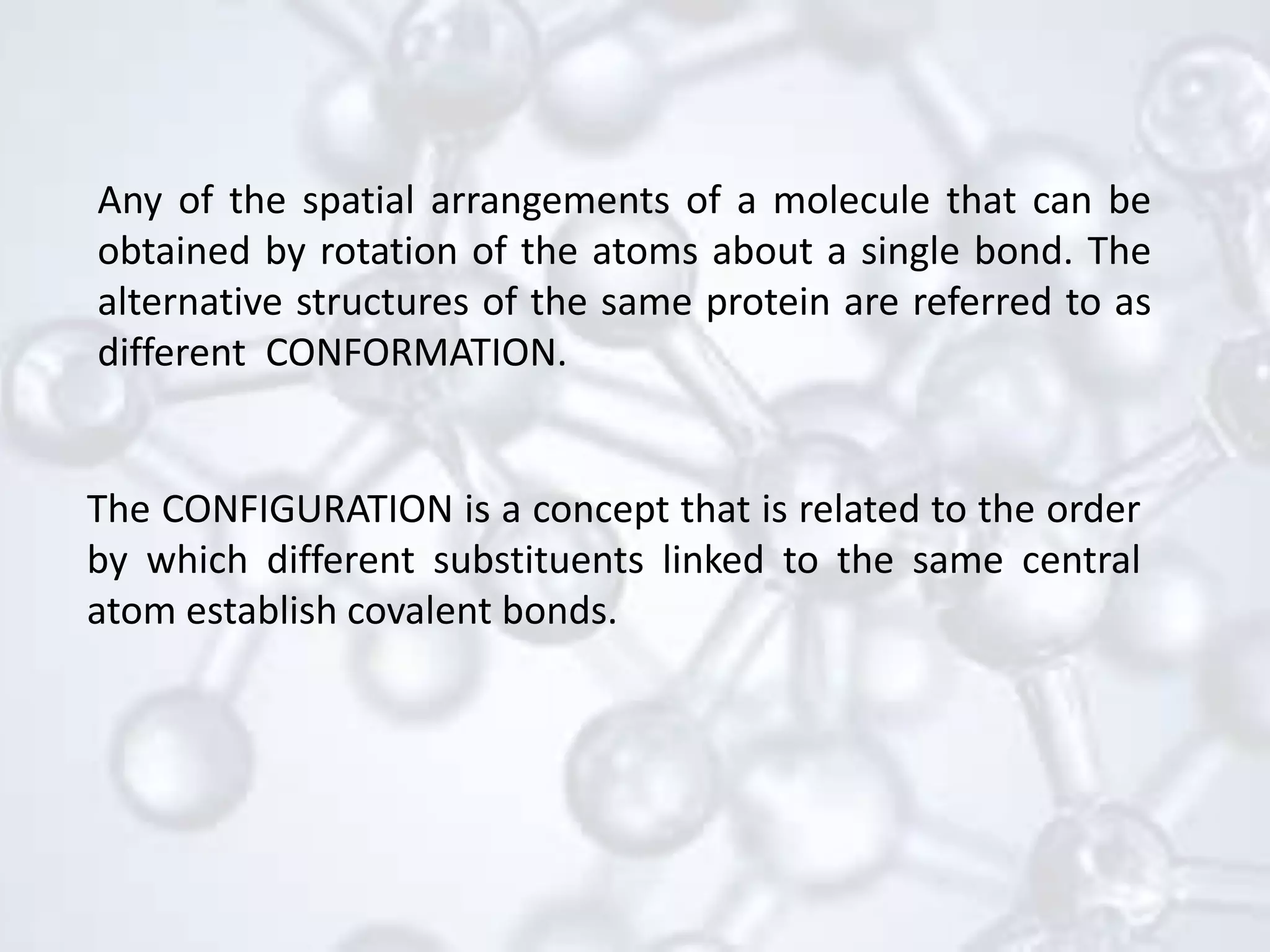 PROTEIN CHEMISTRY Polypeptide backbone, covalent and non covalent ...