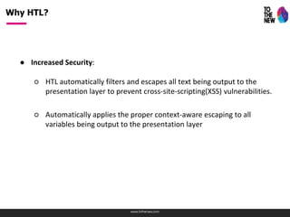 HTL(Sightly) - All you need to know | PPTX