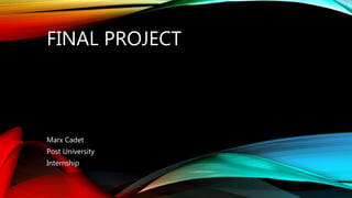 Internship-Final Project | PPT