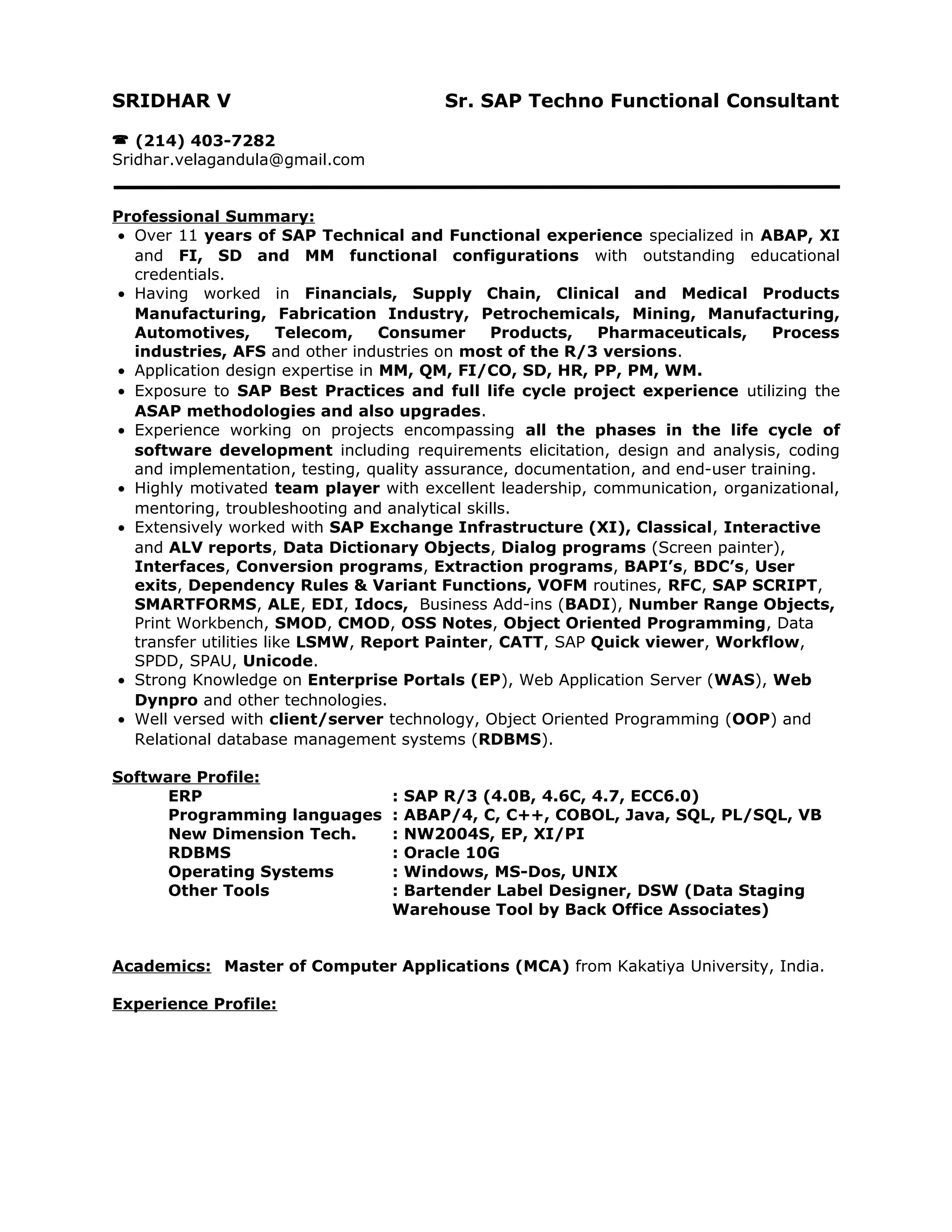 Sridhar_SAP_ABAP_TechnicalConsultant_Resume | PDF