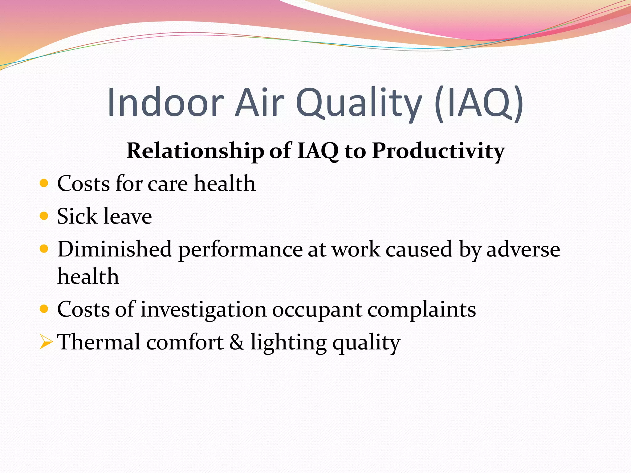 Indoor Air Quality (IAQ) | PPTX