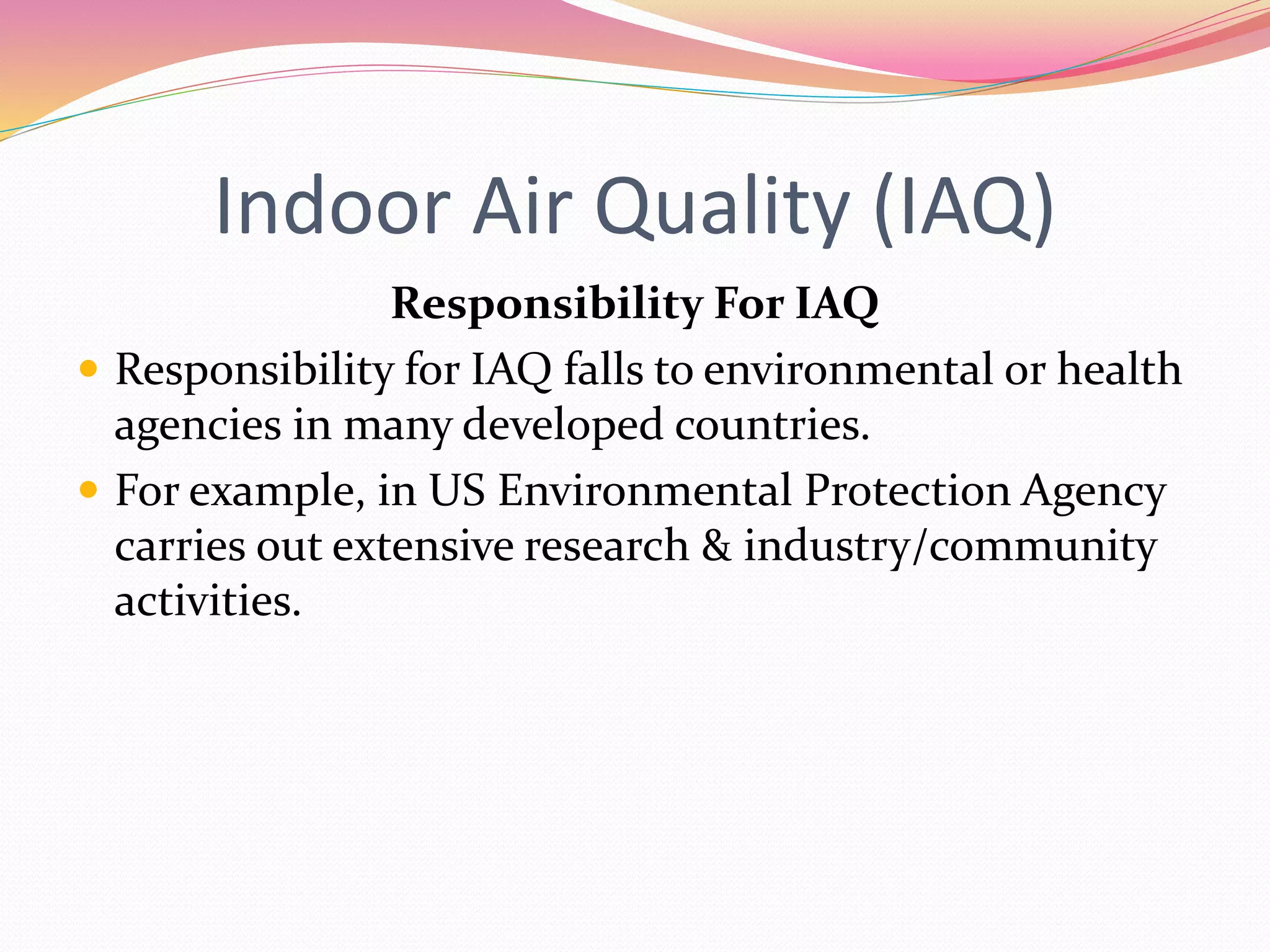 Indoor Air Quality (IAQ) | PPTX