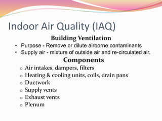 Indoor Air Quality (IAQ) | PPTX