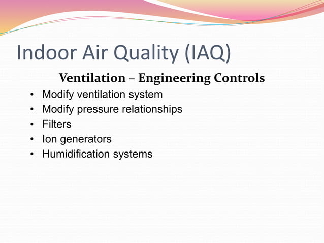 Indoor Air Quality (IAQ) | PPTX | Lung and Respiratory Health ...