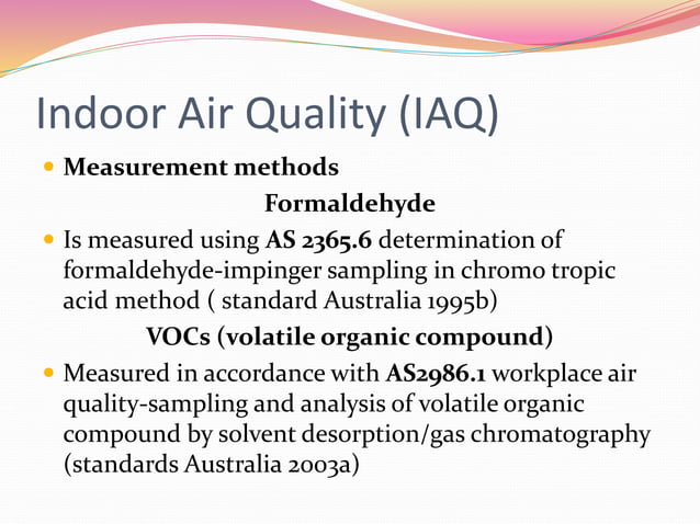 Indoor Air Quality (IAQ) | PPTX | Lung and Respiratory Health ...