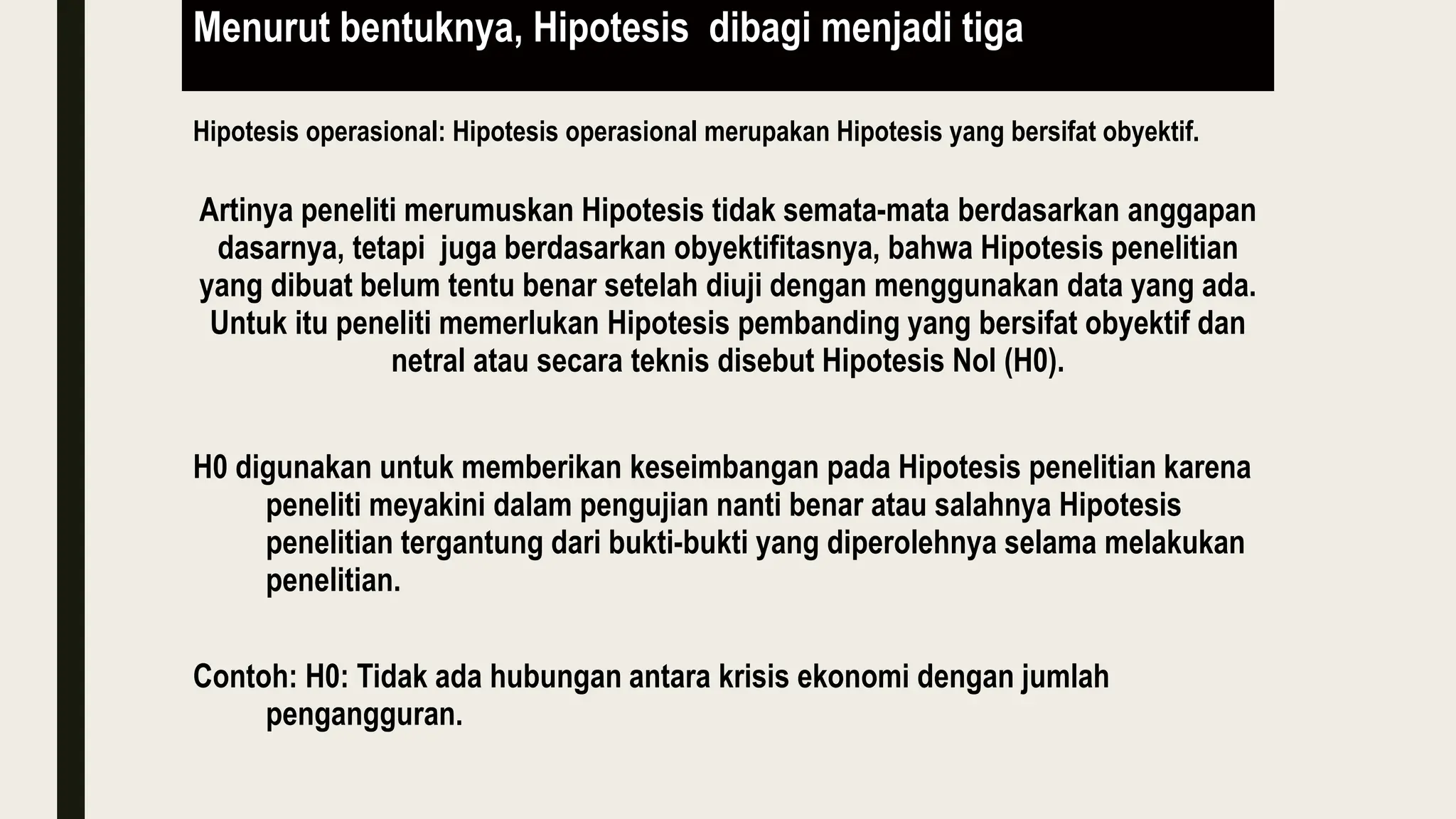13_dan_14_Hipotesis_nerisa terkait jenis uji hipotesis | PPTX