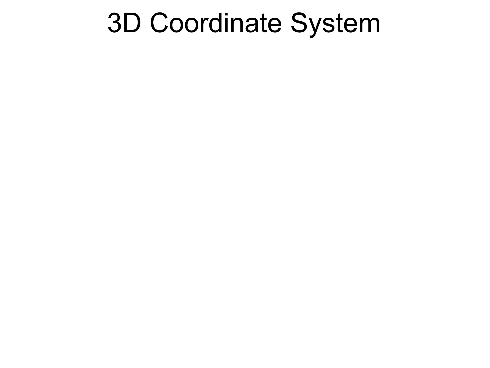 1 3 d coordinate system | PPTX