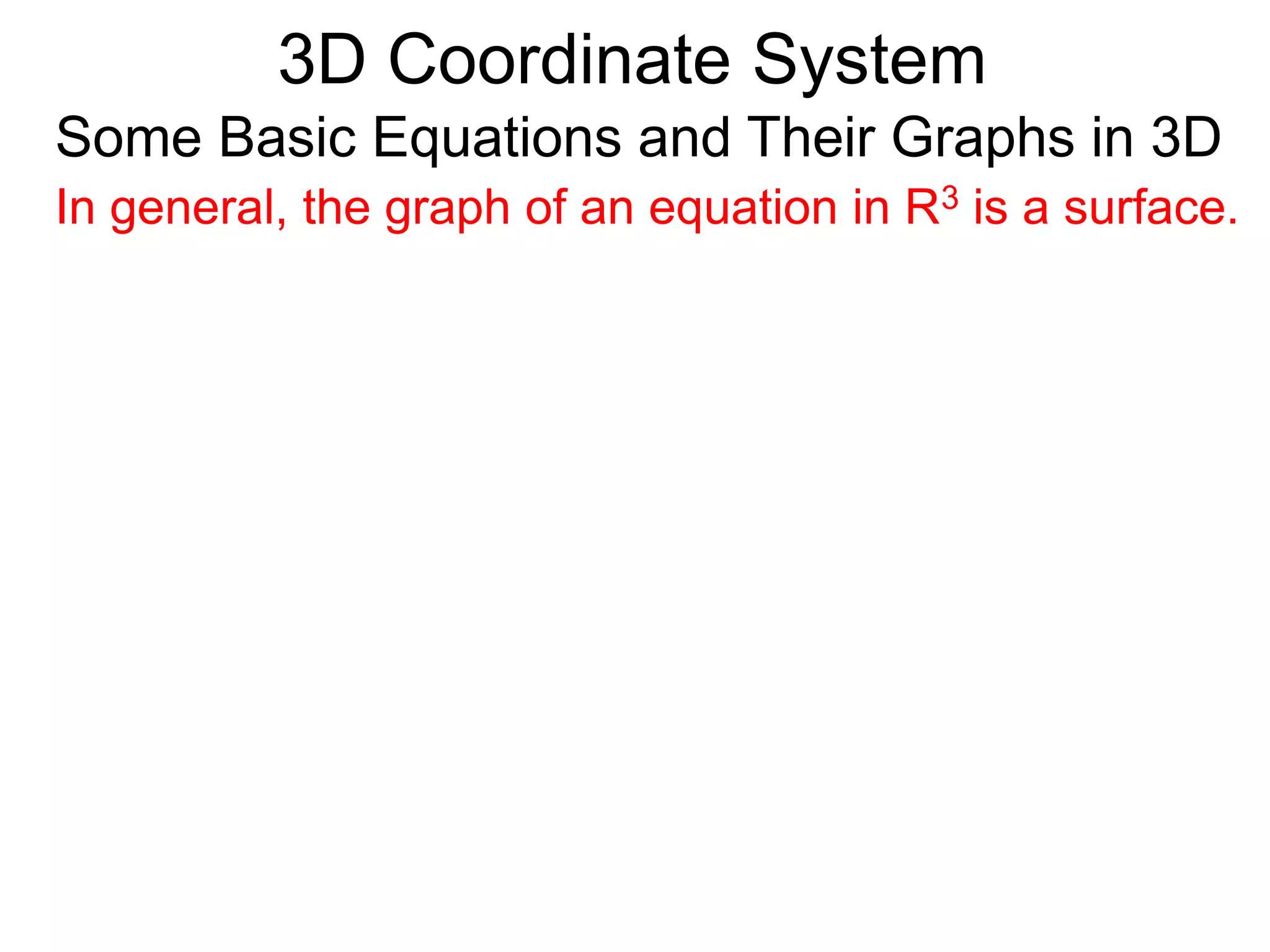 1 3 d coordinate system | PPTX