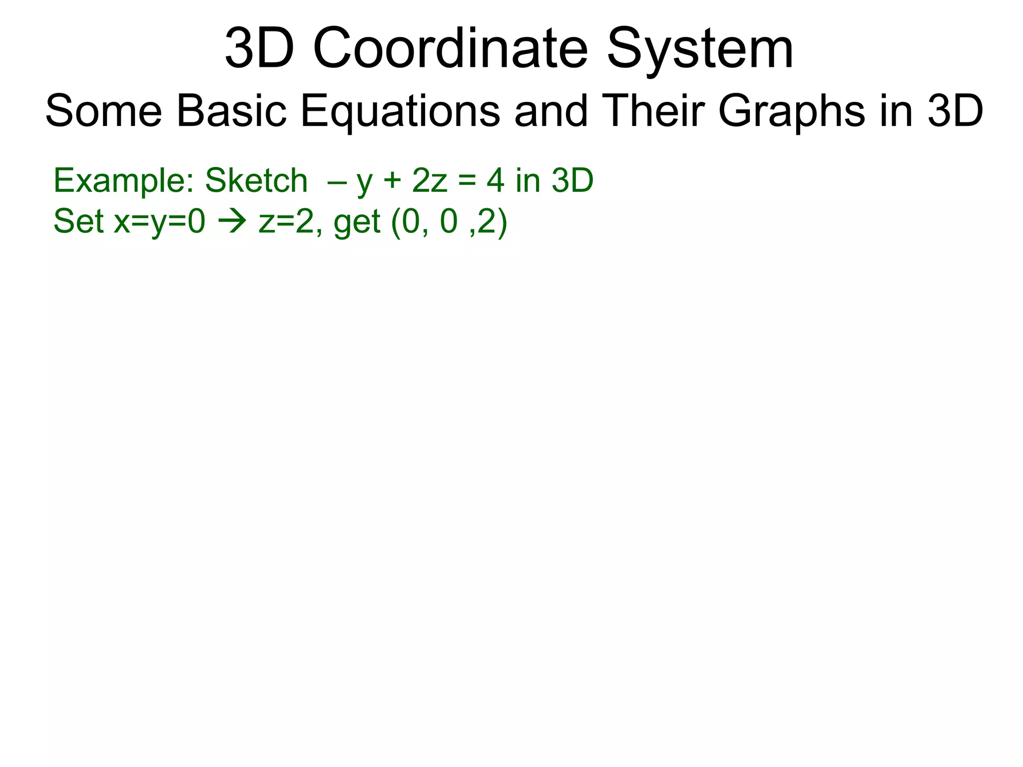 1 3 d coordinate system | PPTX