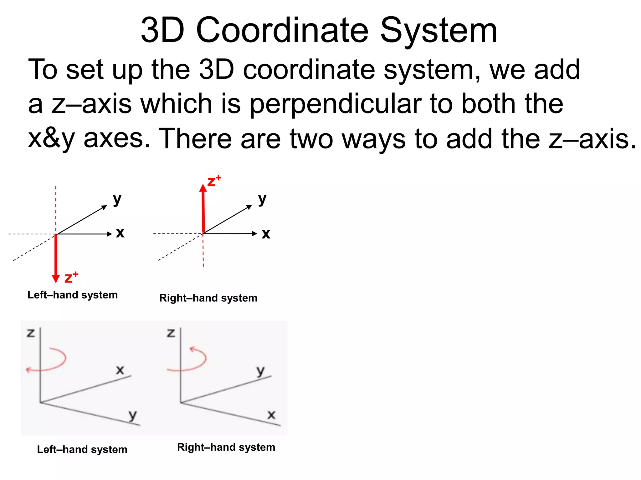 1 3 d coordinate system | PPTX