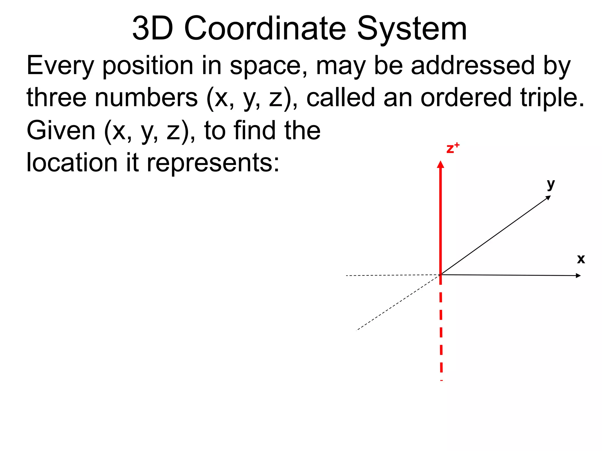 1 3 d coordinate system | PPTX