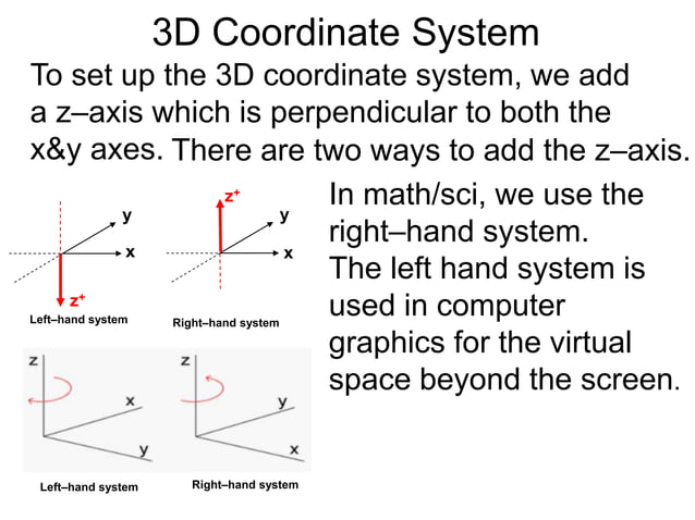1 3 d coordinate system | PPT