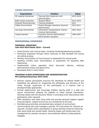 Lisa Freer - Resume | PDF