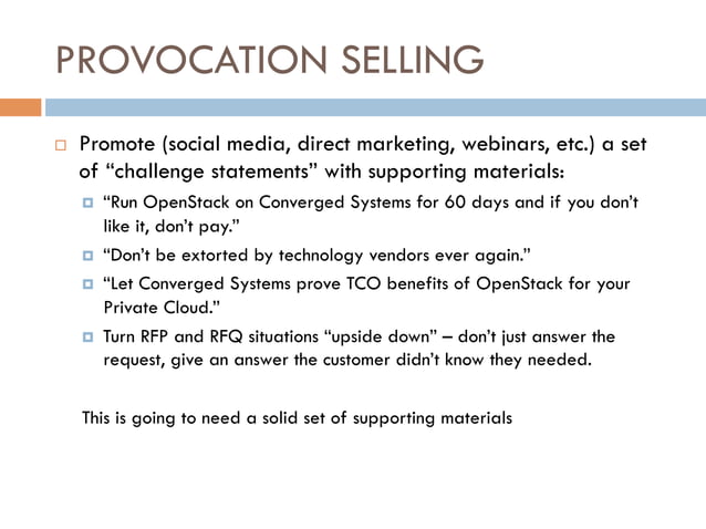 Converged Systems Sales Playbook | PPT