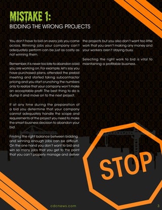 13 Deadly Mistakes of Construction Bidding | PDF | Developmental Sites ...