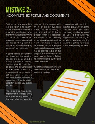 13 Deadly Mistakes of Construction Bidding | PDF | Developmental Sites ...