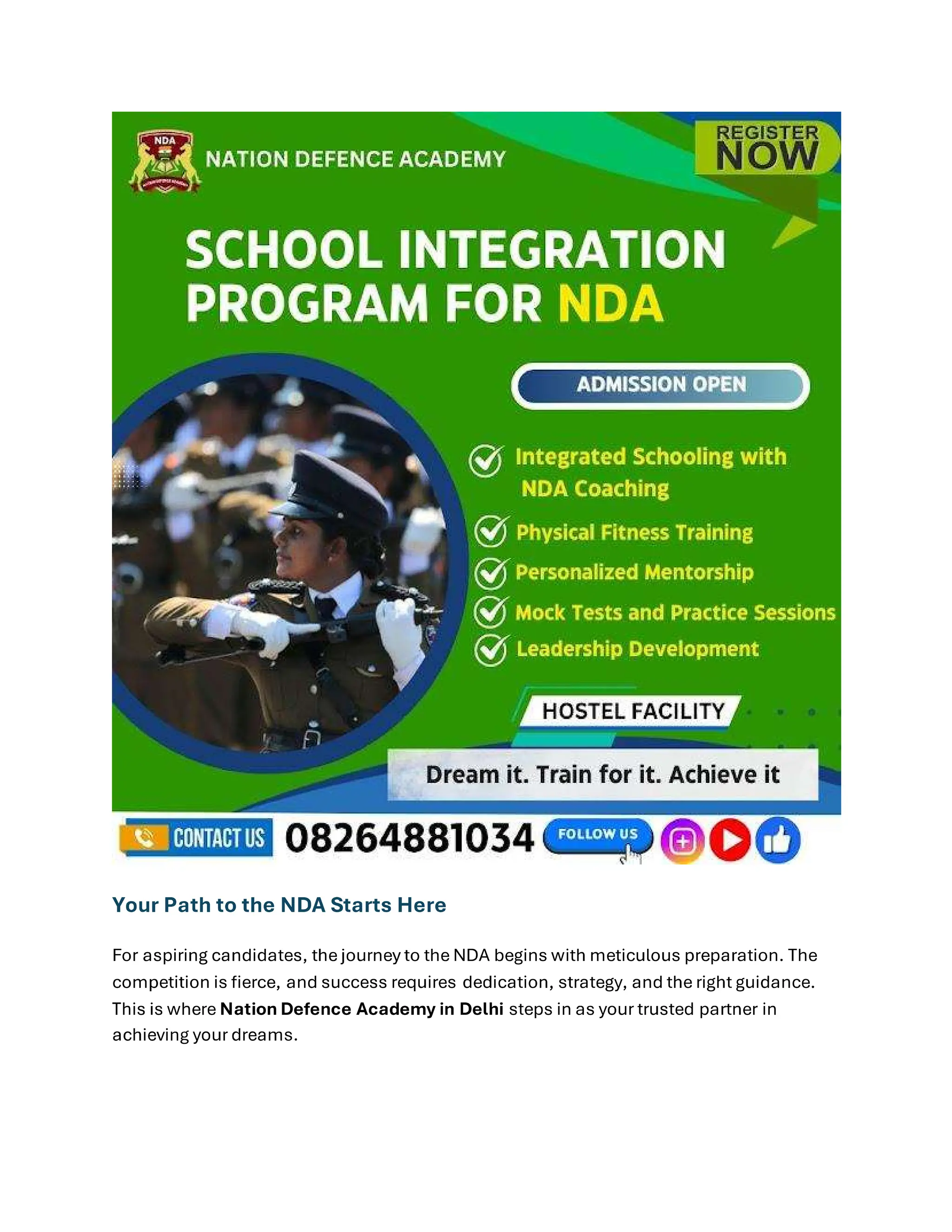 The Evolution of NDA: A History of Excellence in Defence Training | PDF