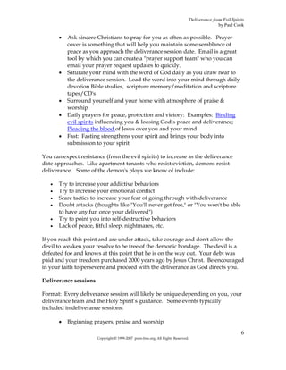 13 deliverance course | PDF