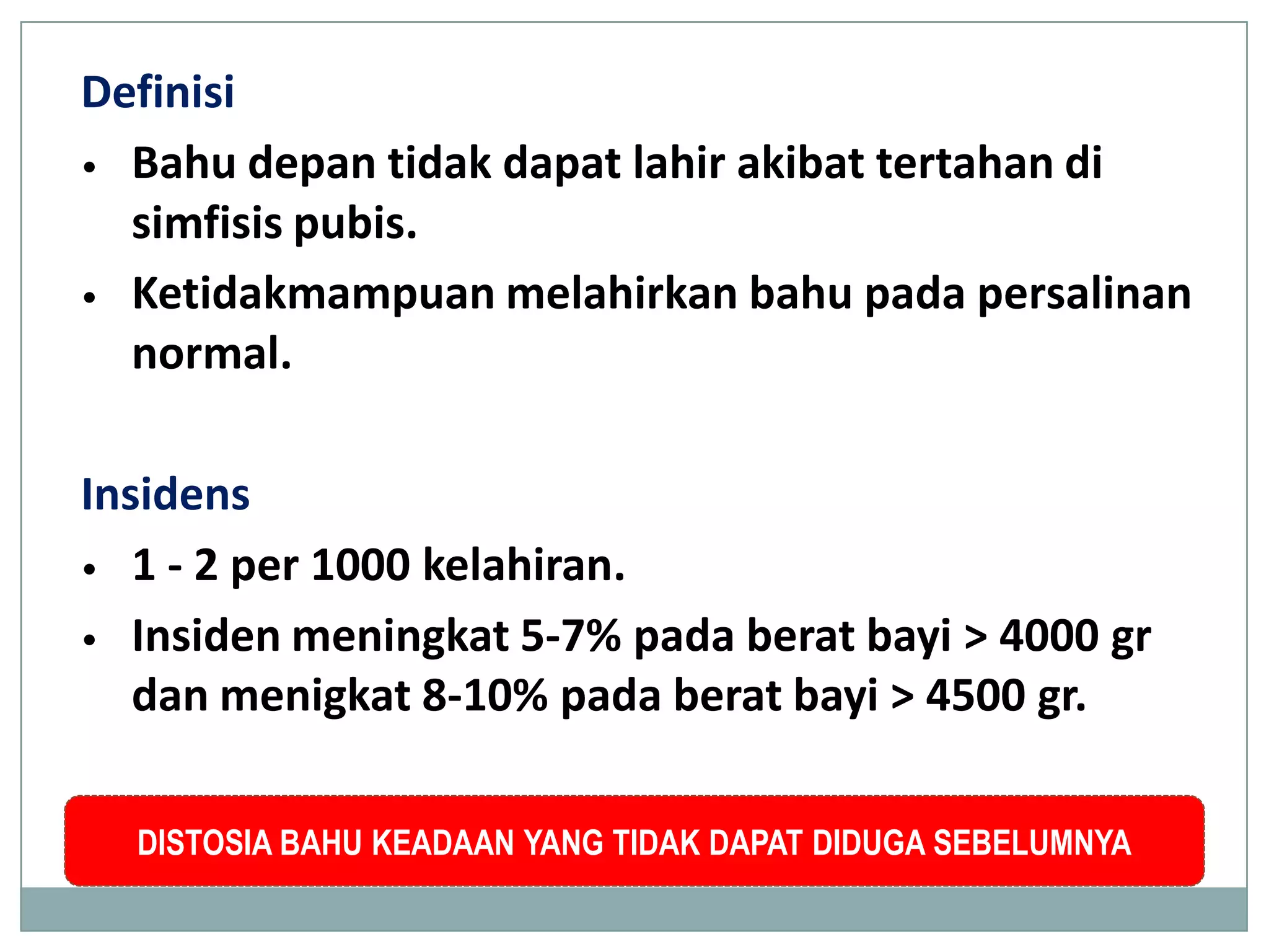 Distosia Bahu final | PDF