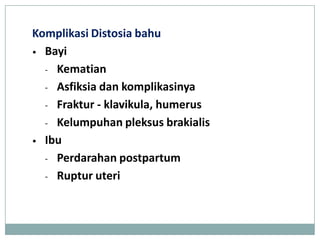 Distosia Bahu final | PDF