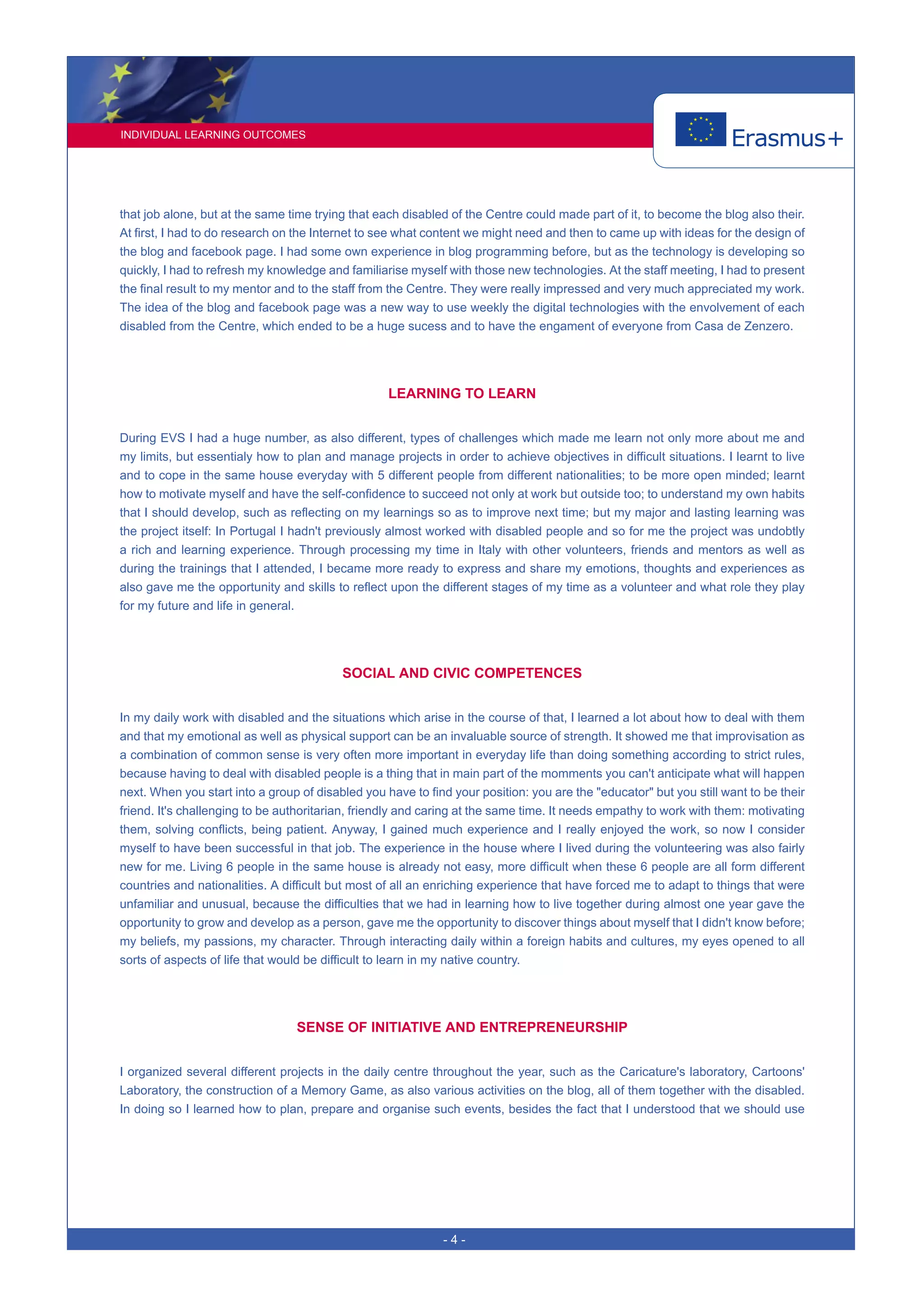 Youthpass Certificate (EVS) | PDF