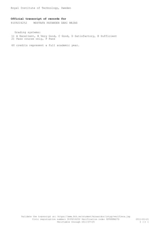 2_Master Transcript | PDF | Physics | Science