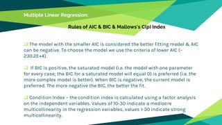 Multiple Linear Regression | PPT