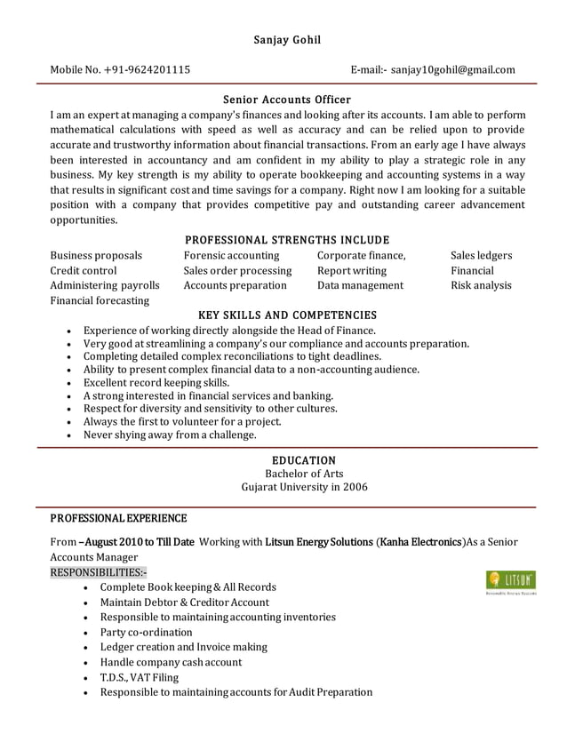 Sanjay Gohil Presentation | DOCX